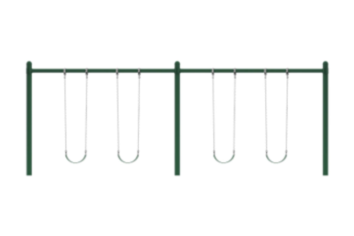 5 Inch Single Post Swing Frame | WillyGoat Playgrounds
