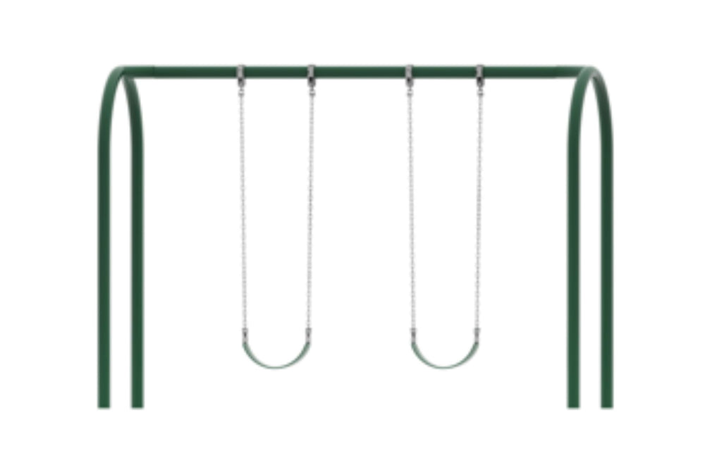 3.5 Inch Metal Post Arch Swing Set | WillyGoat Playgrounds