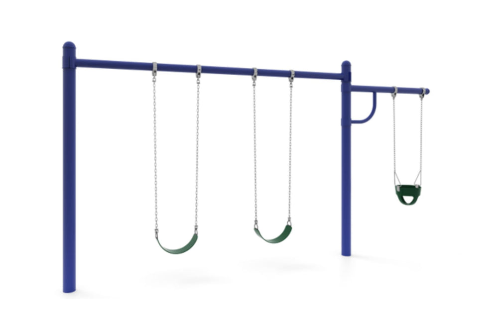 5 Inch Single Post Swing Set With Cantilever Arm | WillyGoat Playgrounds
