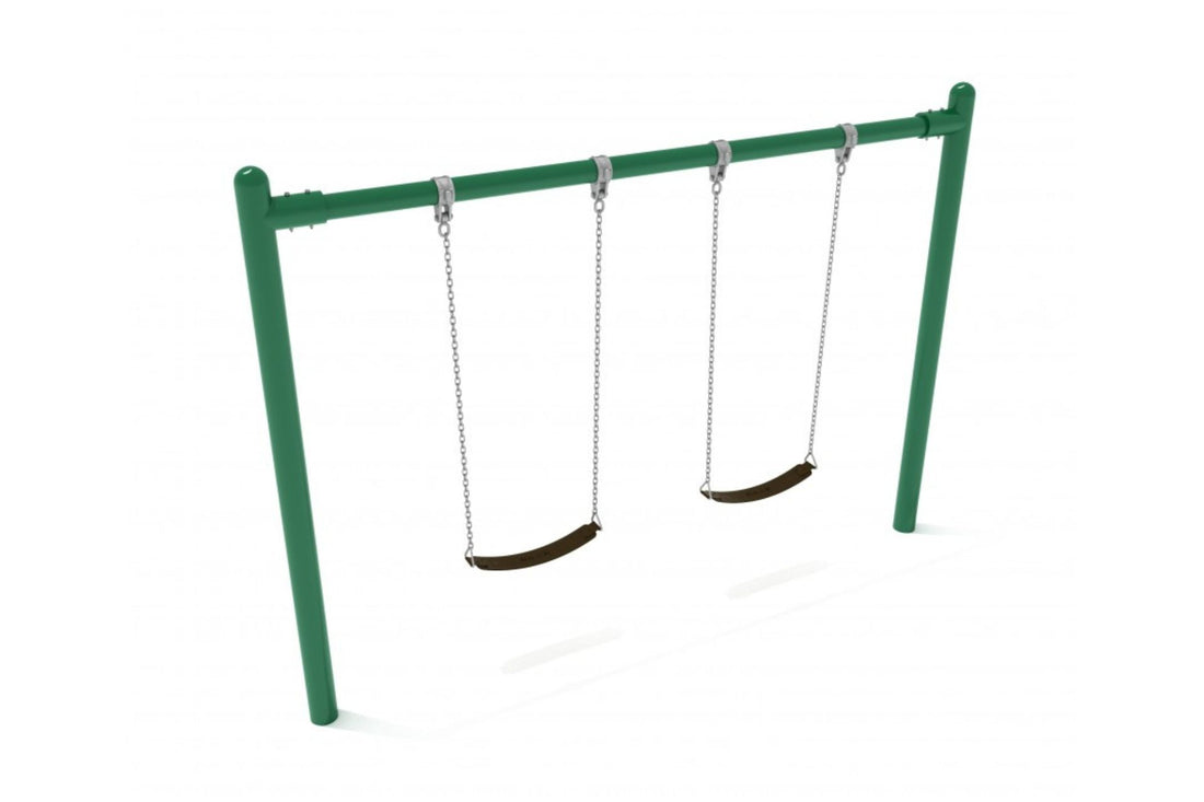 8 Feet High Elite 5 Inch Single Post Swing | WillyGoat Playgrounds