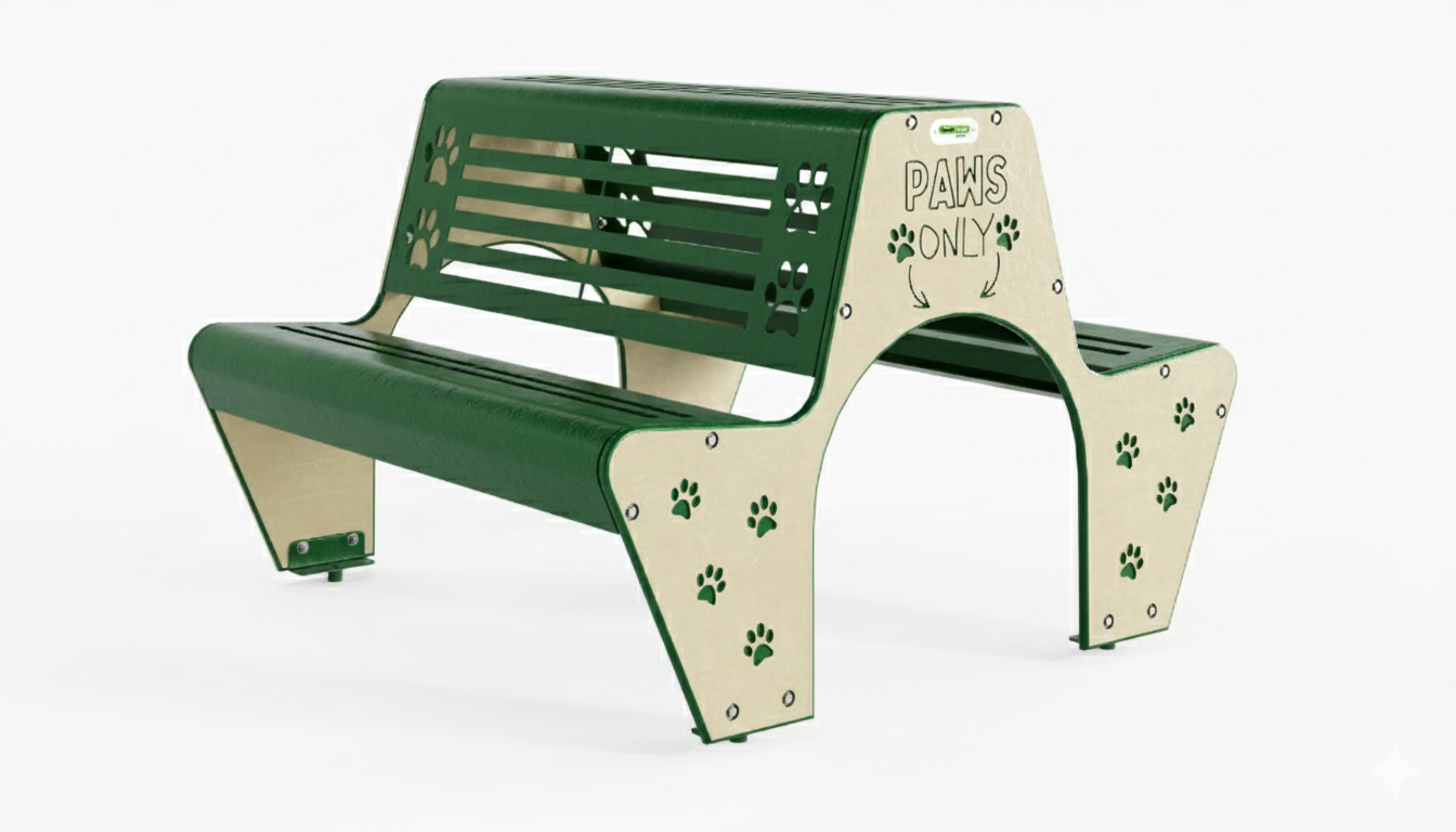 Pup Passage Bench | WillyGoat Playgrounds