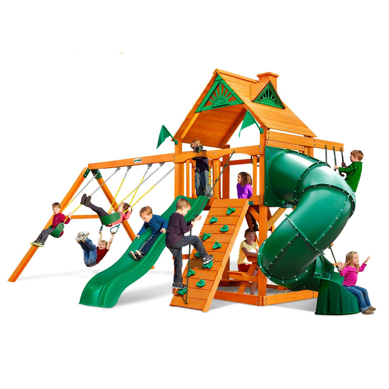 Mountaineer AP Wooden Swing Set | WillyGoat Playgrounds