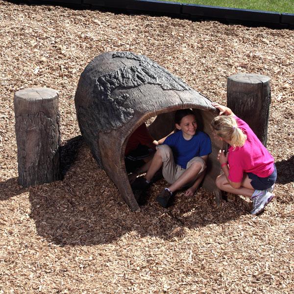 Nature Themed Playground Log Tunnel | Climbing Element | WillyGoat ...