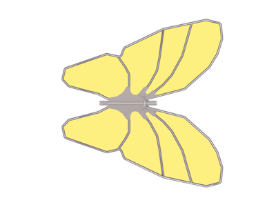Butterfly Wings Down Shade Structure | Shade Canopy | WillyGoat Playgrounds