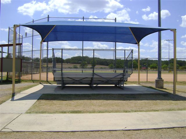 Hip Roof Shade Structure with 4 Posts | WillyGoat Playgrounds