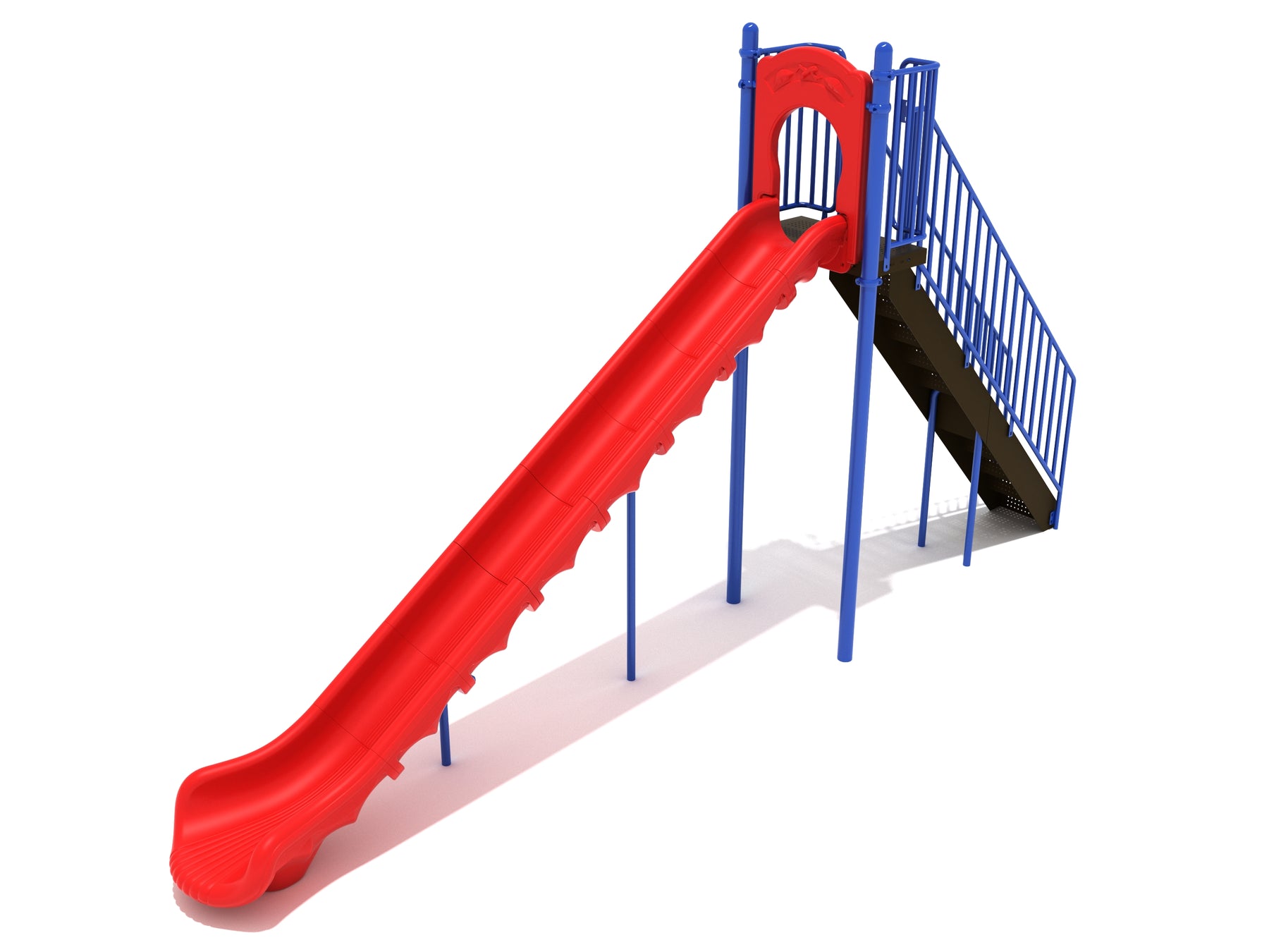 Sectional Straight Slide 8 Foot Deck | WillyGoat Playgrounds