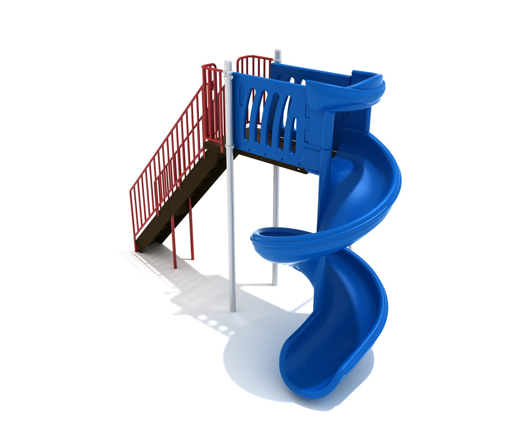 Spiral Slide 8 Foot Deck | WillyGoat Playgrounds
