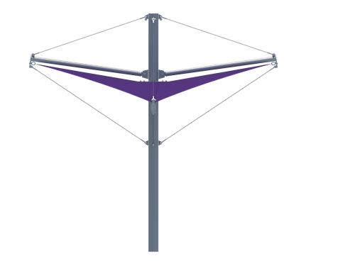 Aurora Single Post Shade Structure | Shade Canopy | WillyGoat Playgrounds